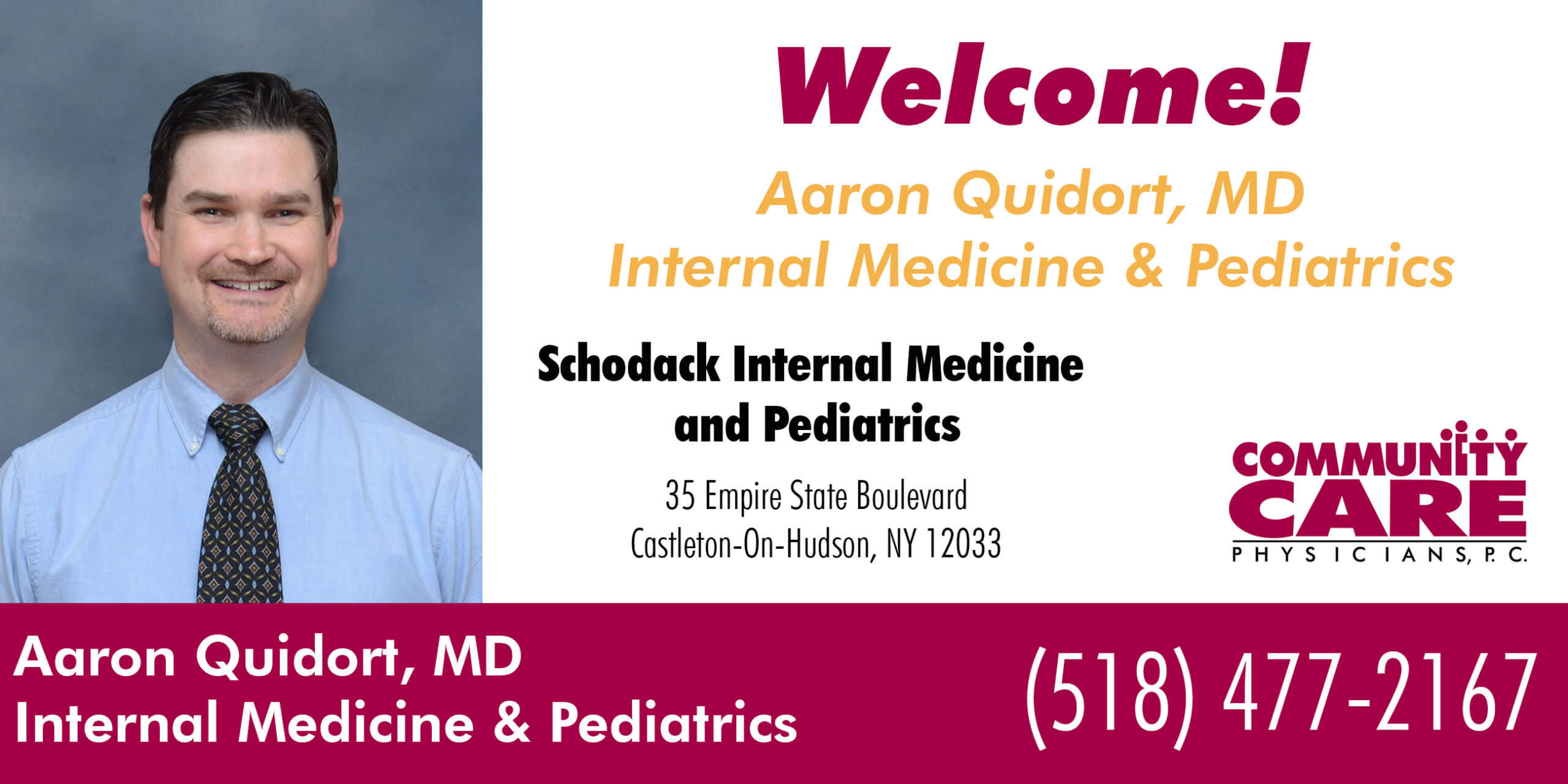 Meet Aaron Quidort, MD • News • Community Care Physicians